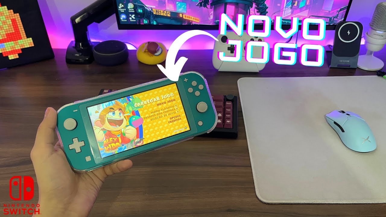 UMA NOITE COM O NINTENDO SWITCH LITE E ALGUMAS COMPRAS!!! - YouTube