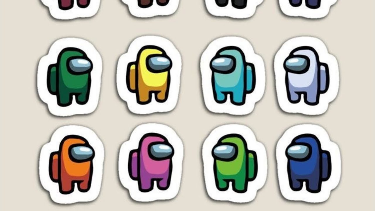 A 6-year old painting among us characters - YouTube