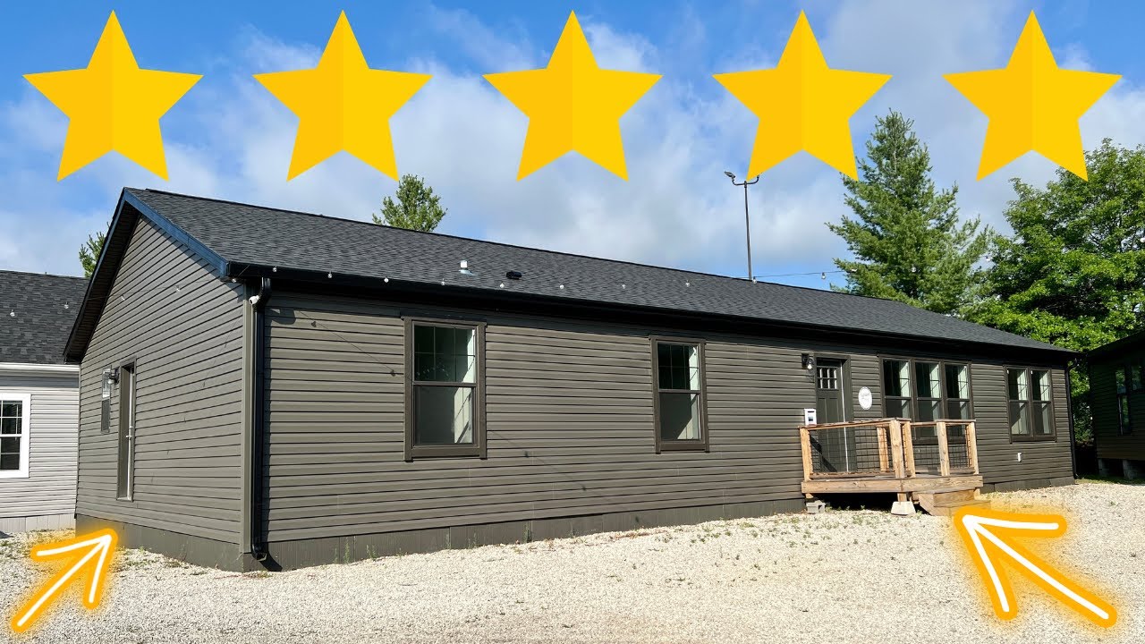 5 STAR modular home right here! Wonderful layout! Prefab House Tour ...