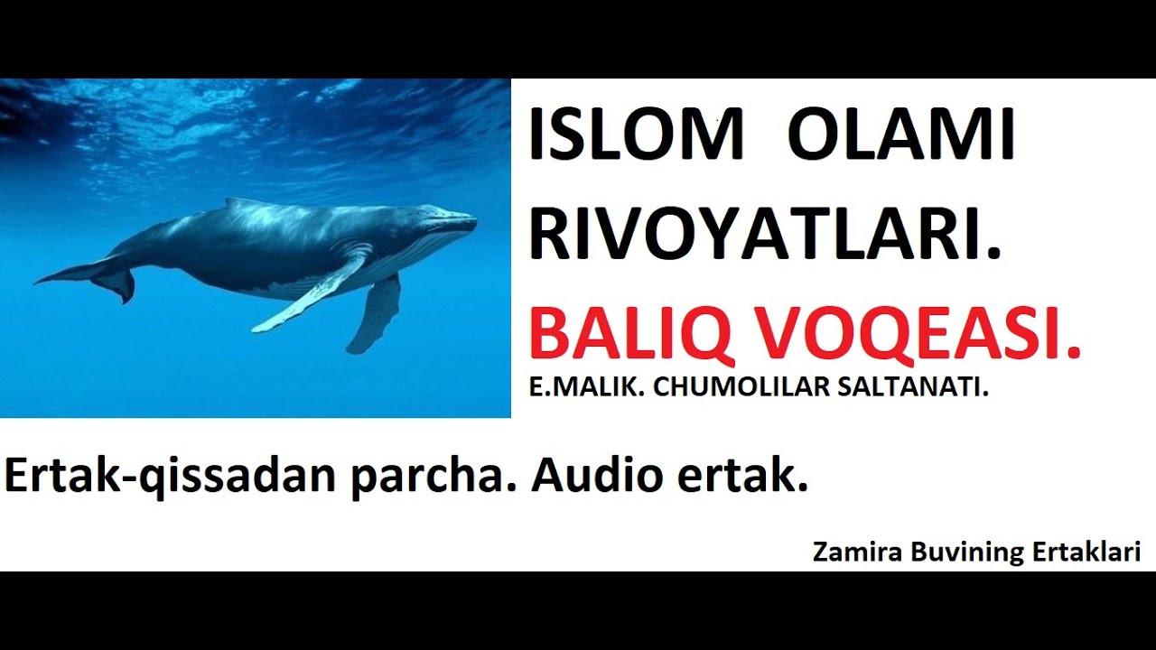ISLOM OLAMI RIVOYATLARI. BALIQ VOQEASI. E.MALIK. CHUMOLILAR SALTANATI ...