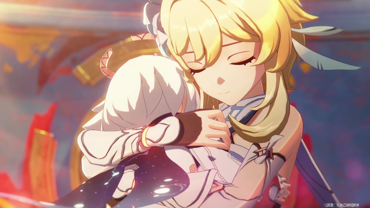 Paimon Hugs Traveler | Genshin Impact (Japanese Dub) - YouTube