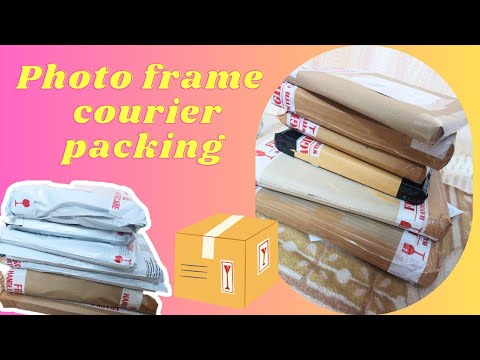 How to pack a lamination frame||shipping ||photo frame || courier - YouTube