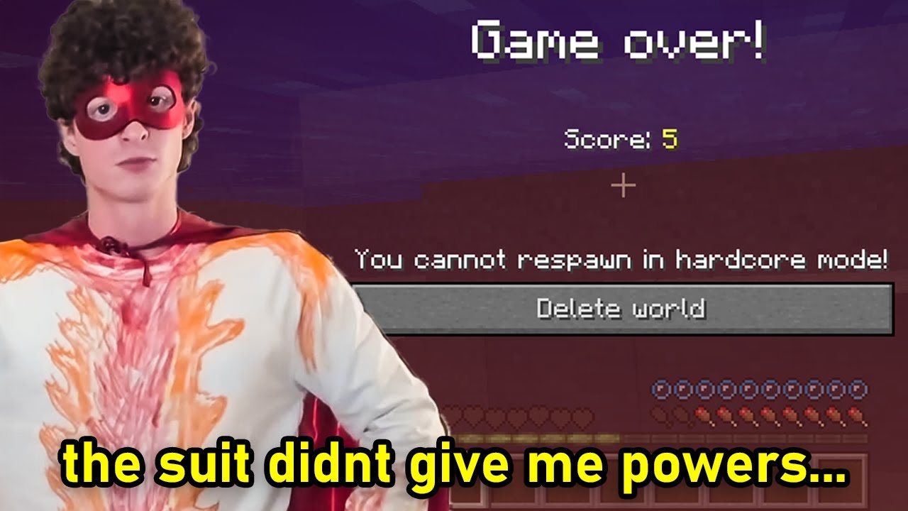 I Played Hardcore Minecraft as Tighten from Megamind... | VOD - YouTube