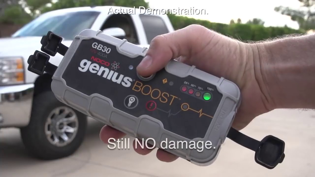Car Jump Starter Extreme Drop and Roll Test NOCO Genius Boost GB30 ...
