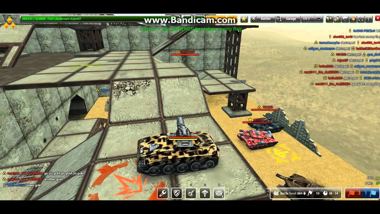 Tanki Online: Ricochet M2 Hornet M1 - YouTube