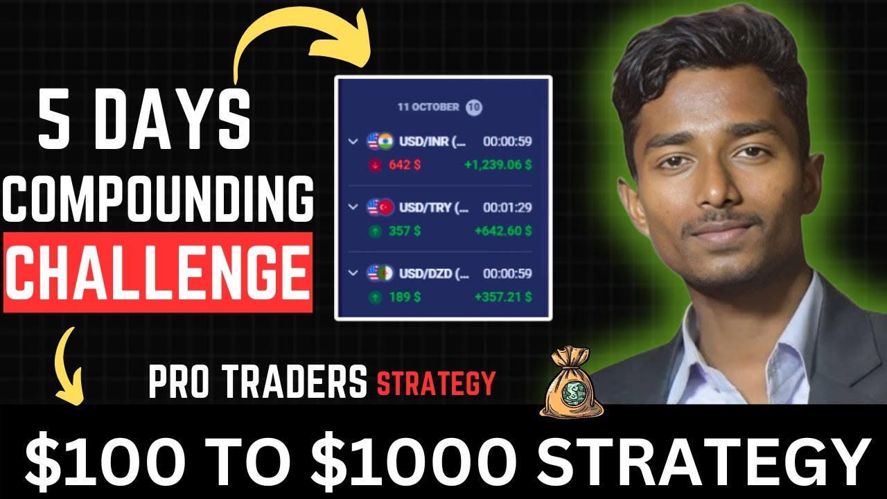 $100 TO $1000 COMPOUNDING CHALLENGE || Quotex Compounding LIVE - YouTube