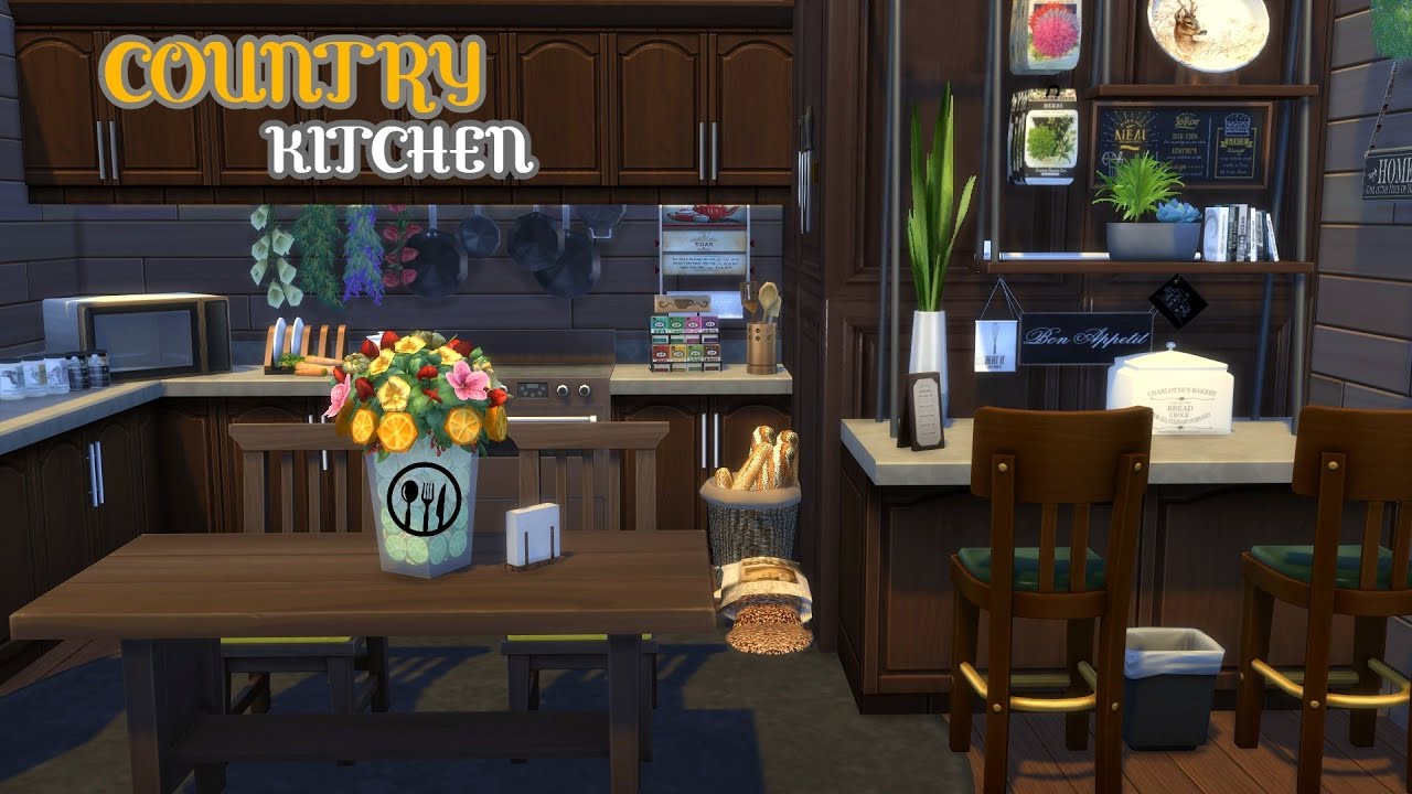 Homely Country Kitchen | The Sims 4 Stop Motion | With CC - YouTube