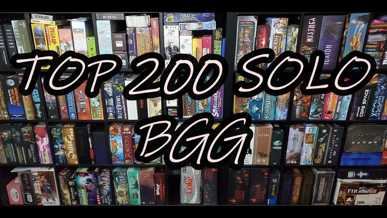 Parlons du Top 200 Jeux solo BGG 2024 (First Player Guild) - YouTube