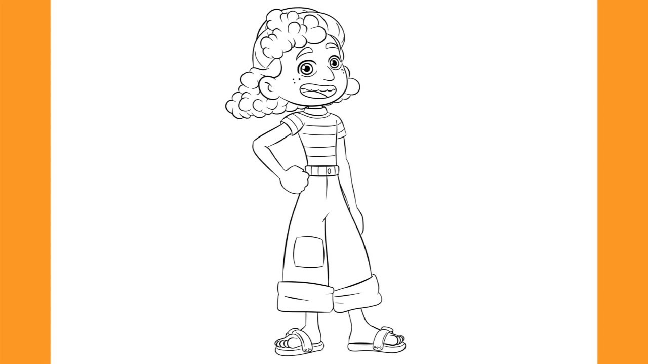 How to Draw GIULIA MARCOVALDO | Disney • Pixar LUCA - YouTube