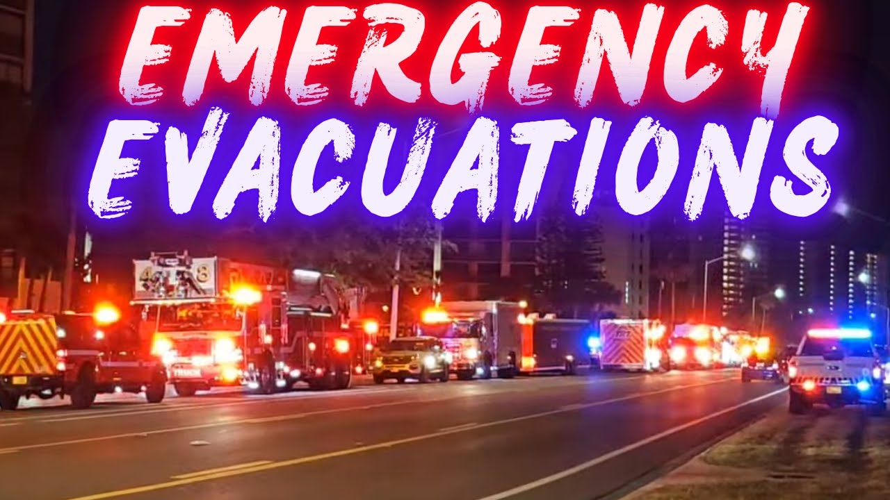 EMERGENCY EVACUATIONS! Clearwater HIGH-RISE EVACUATED! Support Beam ...