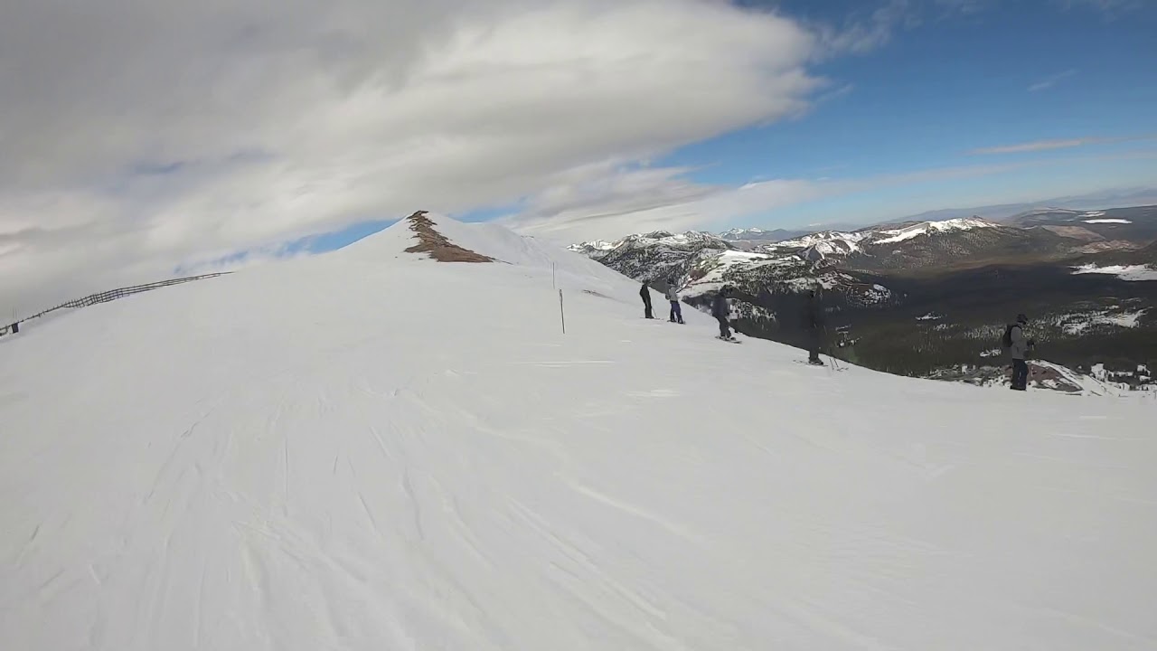 Cornice Bowl Fresh Tracks Mammoth Mountain Snowboarding - YouTube