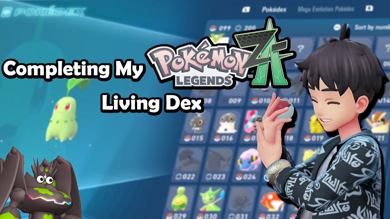 Completing My Living Dex | Pokémon Legends ZA - YouTube