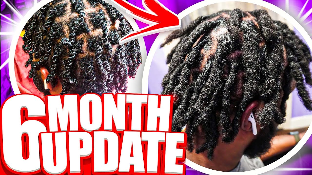 6 Month Loc Update | Loc Journey With Pictures & Videos Thick Locks Two ...
