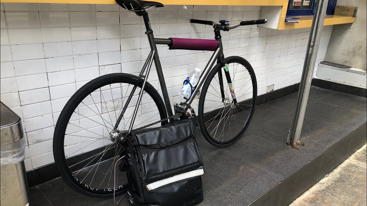 FIXED GEAR #8 FOOD DELIVERY AND BAG REVIEW (FOODPANDA) BGC TRIP - YouTube