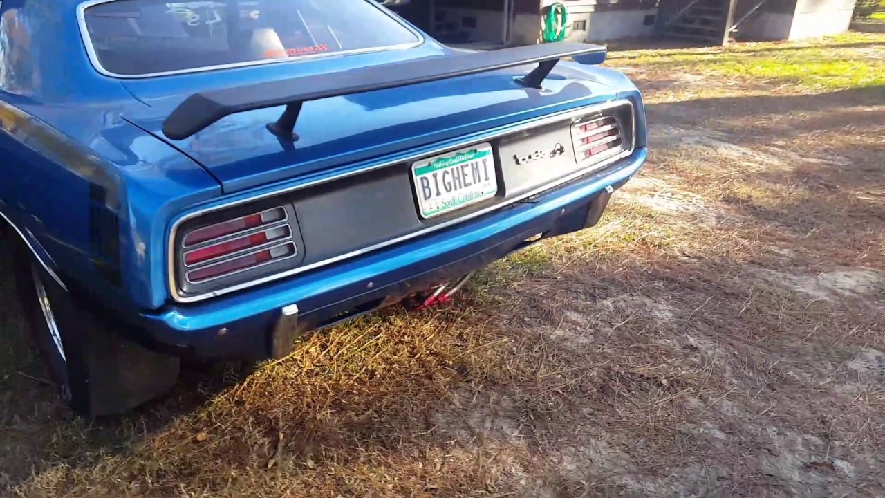 Flowmaster 4" one chamber race mufflers 572" hemi - YouTube