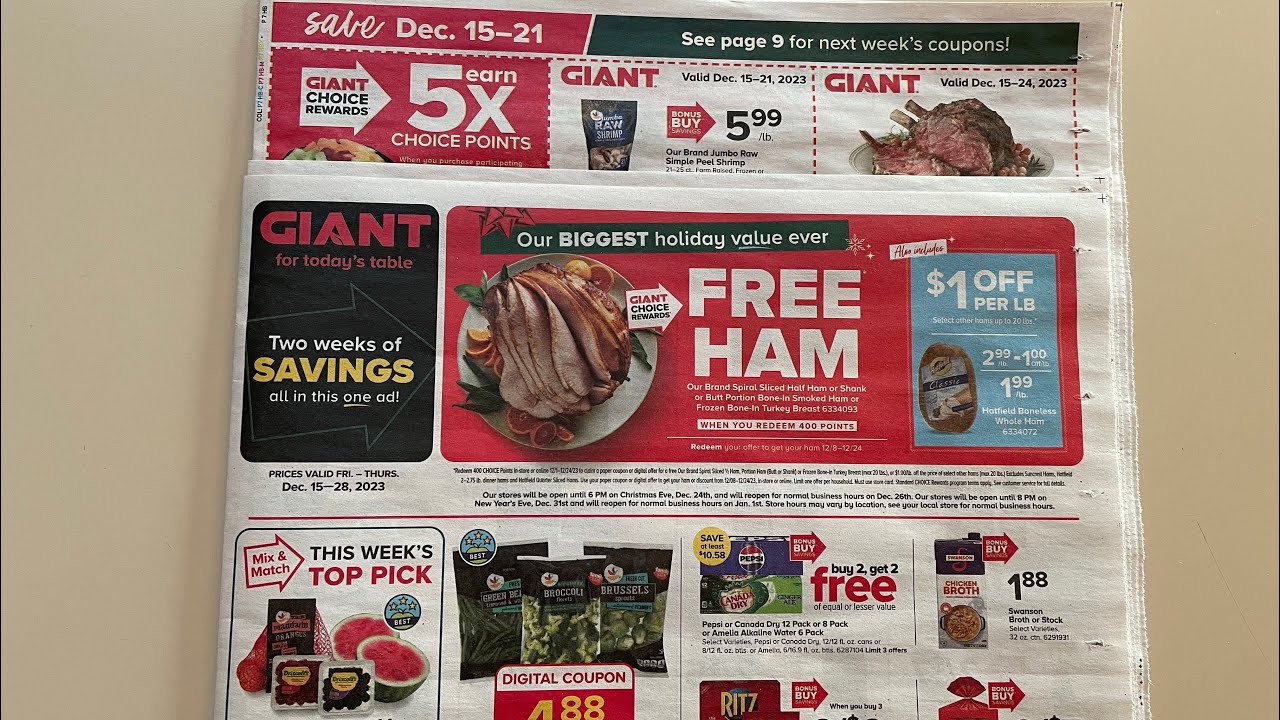 Giant Ad Preview December 15-28, 2023 - YouTube
