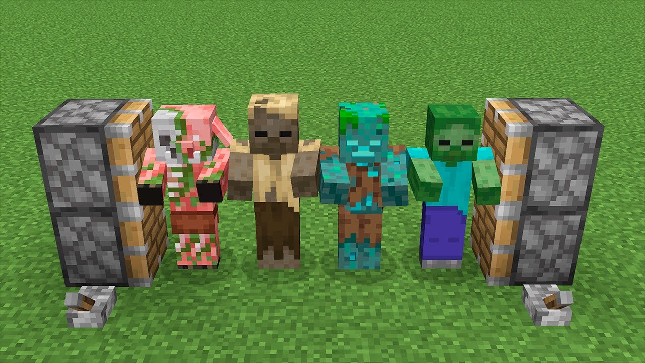 all minecraft zombies combined = ??? - YouTube