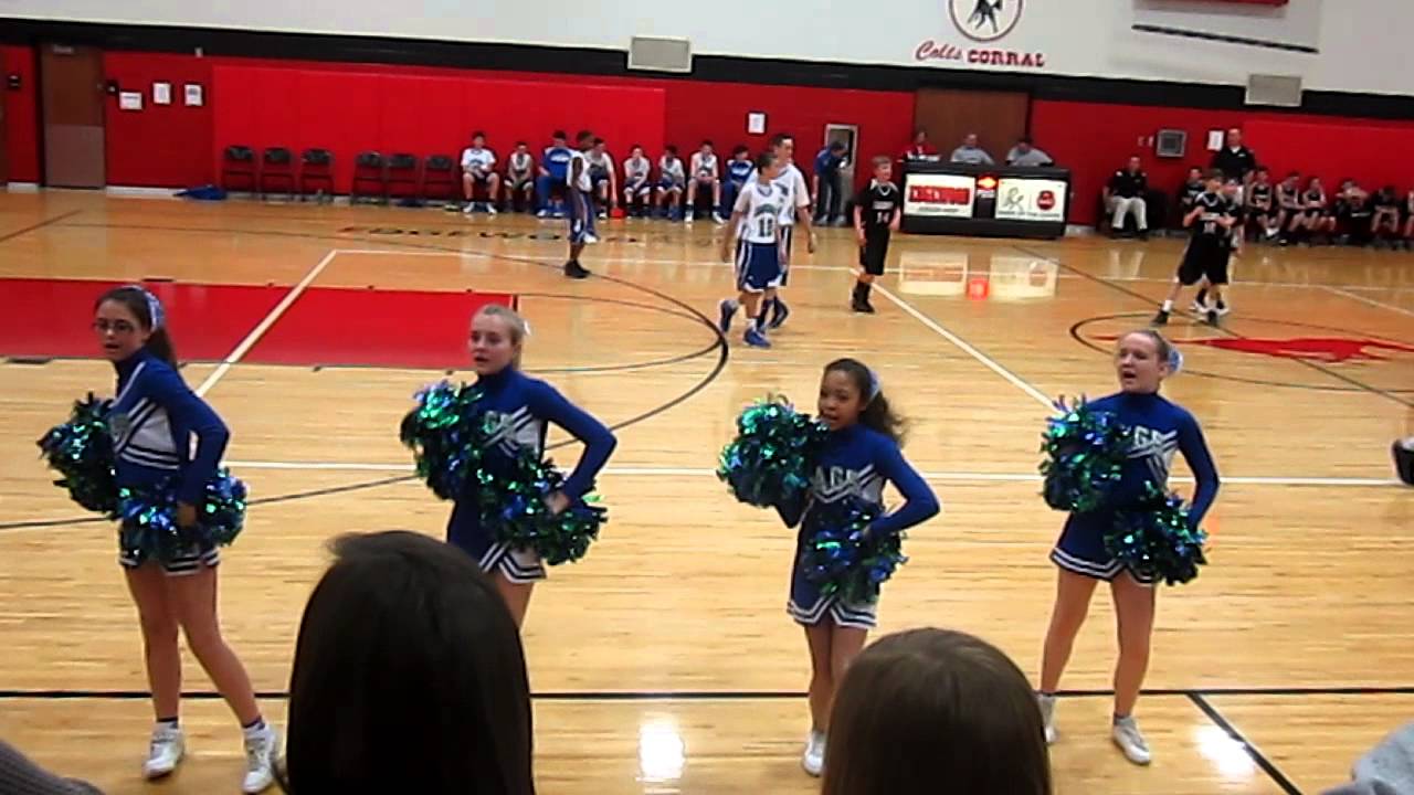 JCMS 7th Grade Cheer 10 - YouTube