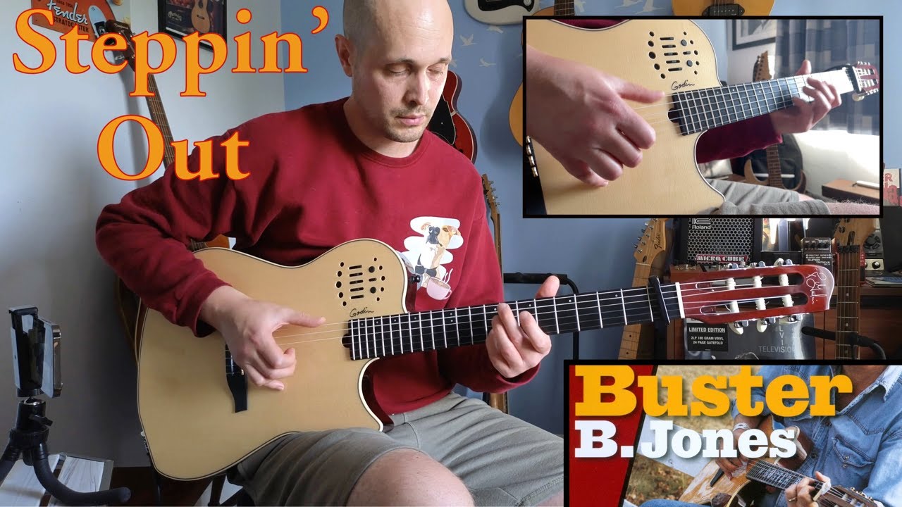 Steppin' Out - By Buster B. Jones - Fingerstyle Guitar Cover - YouTube