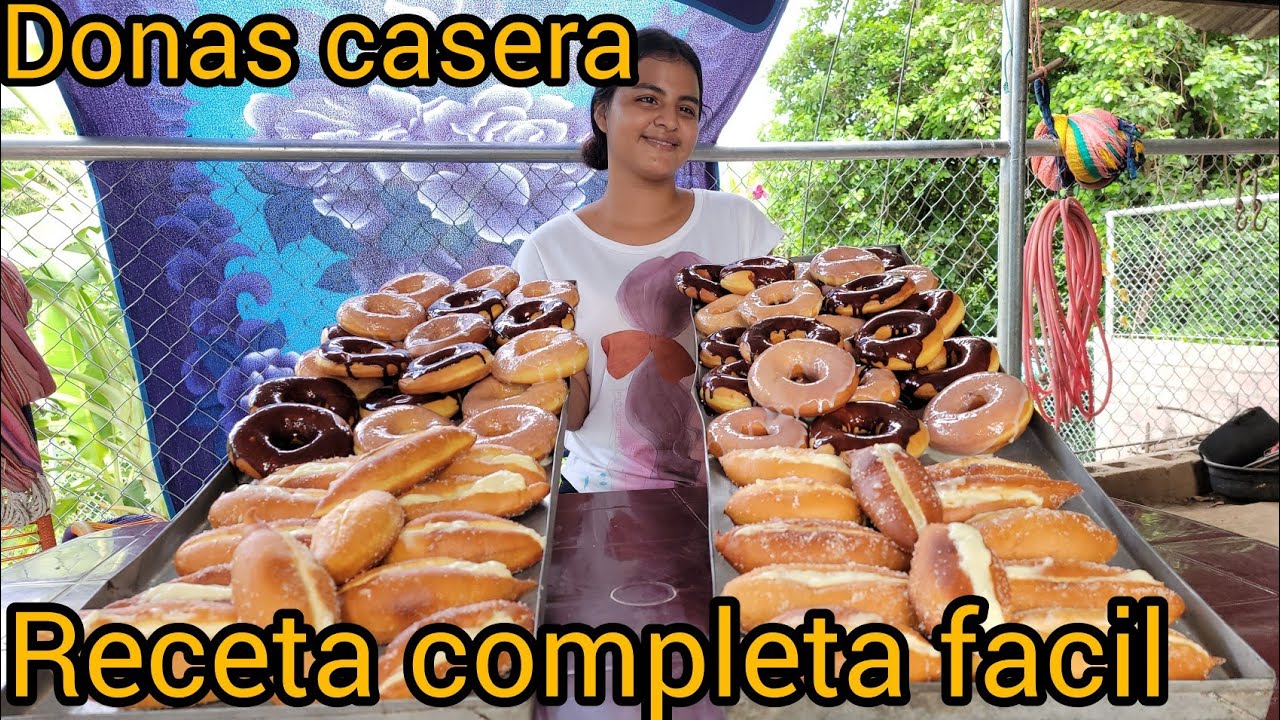 como hacer Donas caseras receta completa bien explicada - YouTube