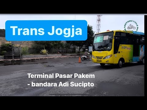 Bus Trans Jogja Terminal Pasar Pakem - Bandara Adi Sucipto - YouTube