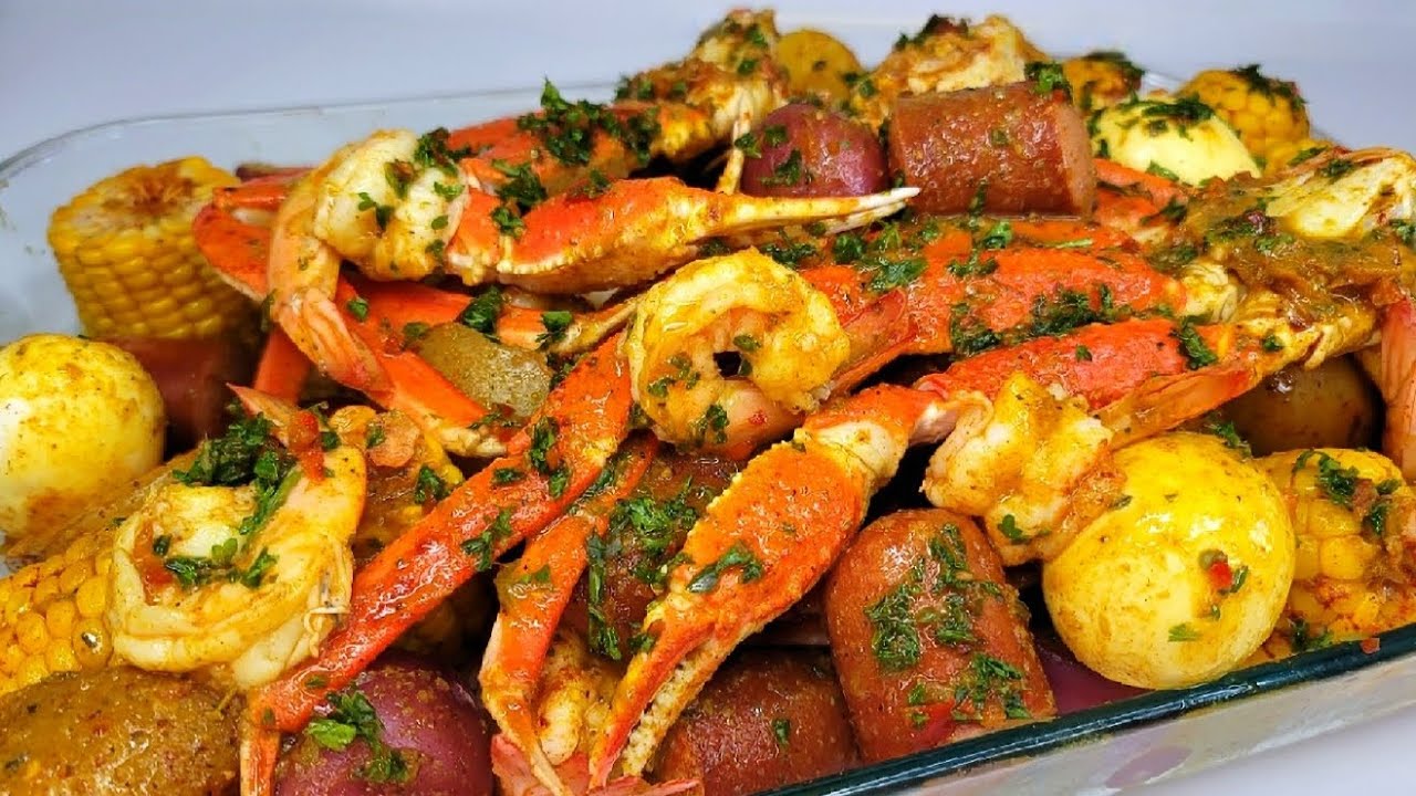 coconut curry seafood boil | recipe - YouTube