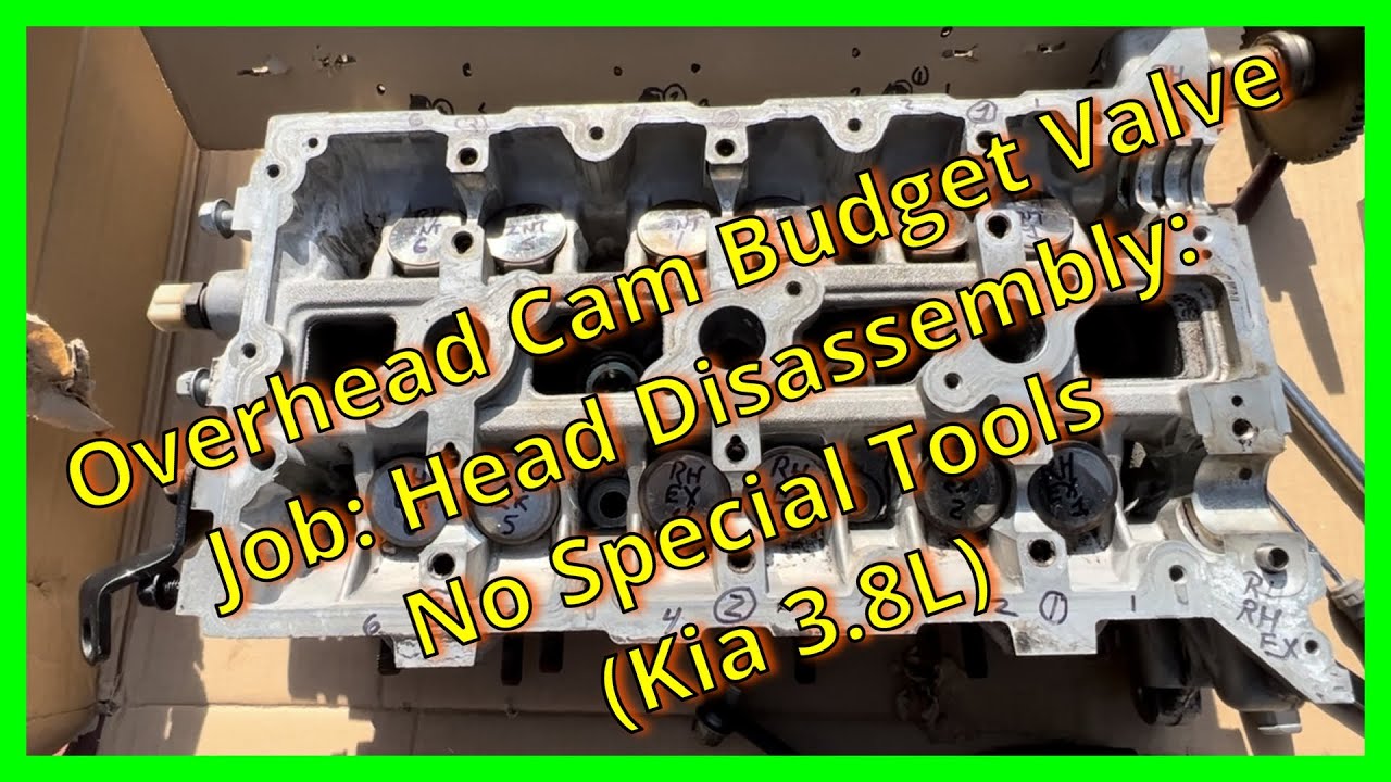 Kia Part 3: Head Disassembly: Easy Valve Removal and Cleaning - YouTube