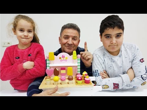 Zehra & Yusuf Ice Cream Shop Pretend Play