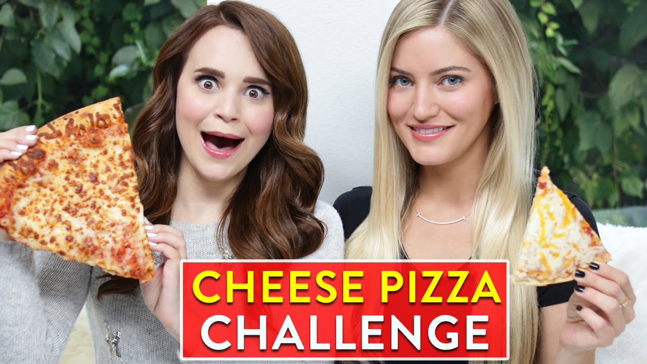 CHEESE PIZZA CHALLENGE ft iJustine! - YouTube