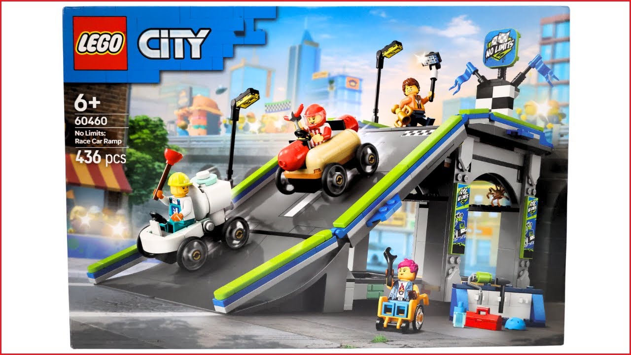 LEGO City 60460 No Limits: Race Car Ramp Track Speed Build - YouTube