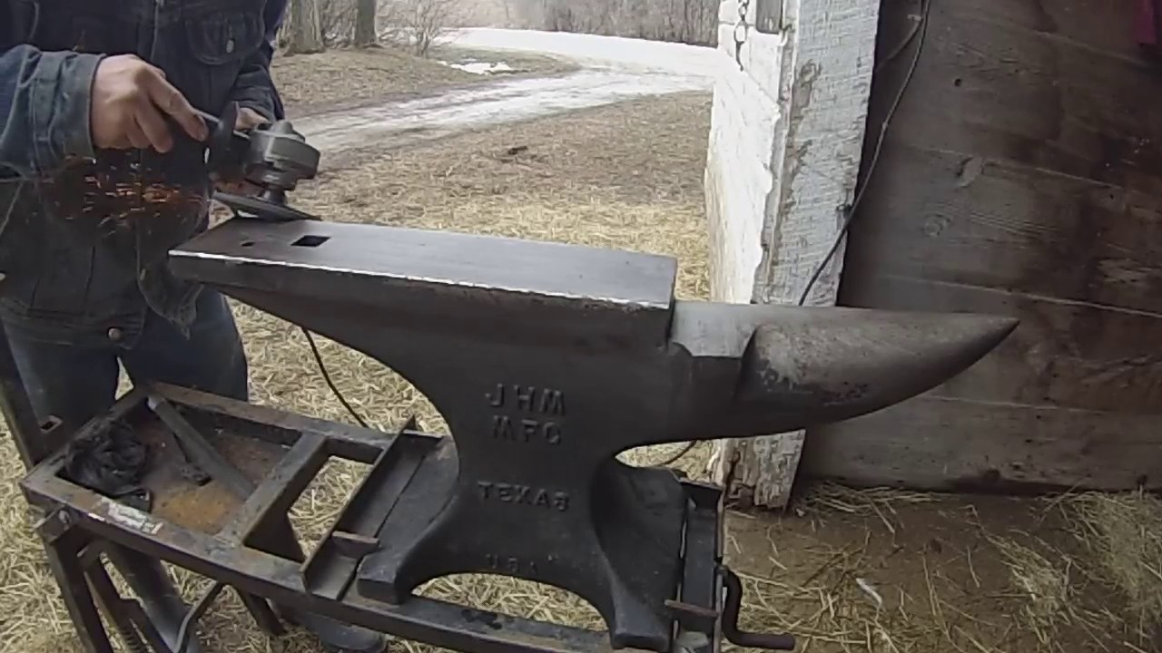 Dressing The Edges of an Anvil Face - YouTube