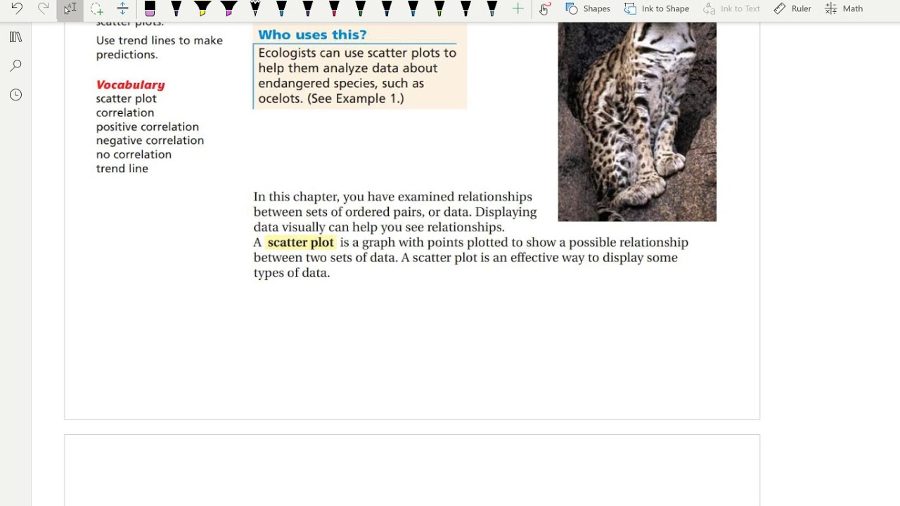 Lesson 23-Making and Analyzing Scatter Plots - YouTube
