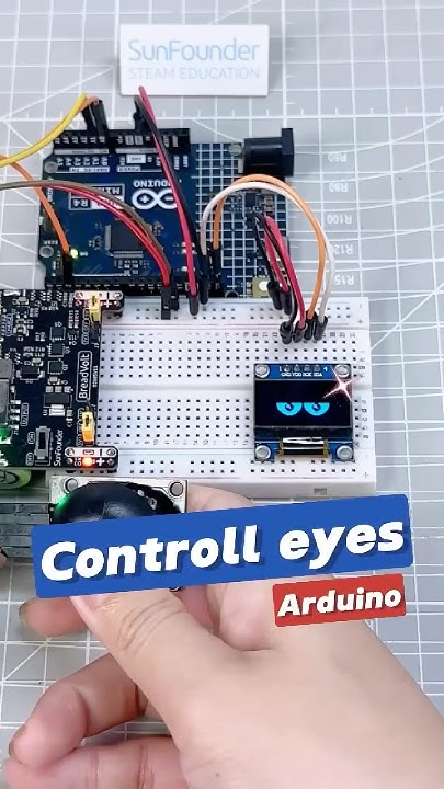 Joystick-Controlled OLED Eyes | Fun Arduino Project! #arduino #arduinoproject - YouTube