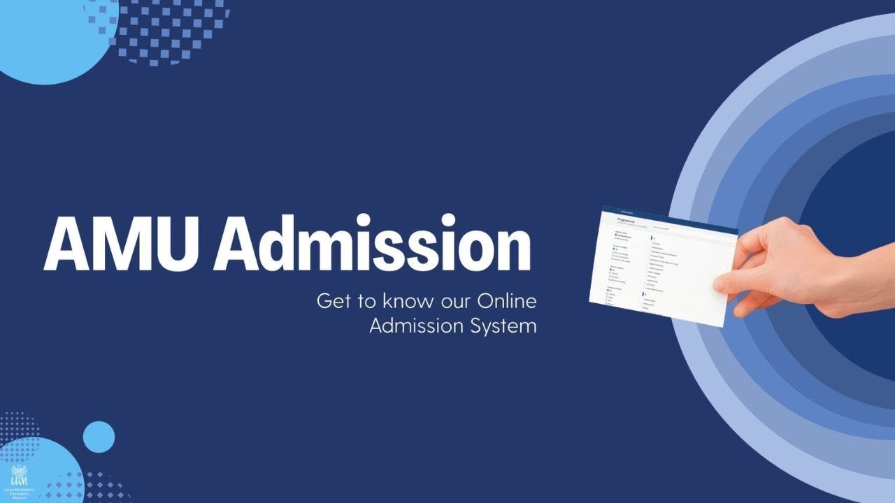 AMU Online Admission System - YouTube