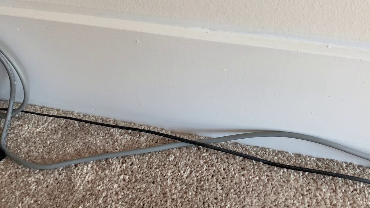 Conceal wires extremely simple tip - YouTube