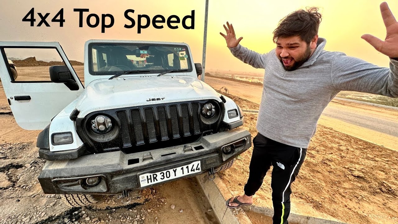डर के मारे हालत ख़राब 🔥 2023 Mahindra THAR FULL Speed 4x4 - YouTube