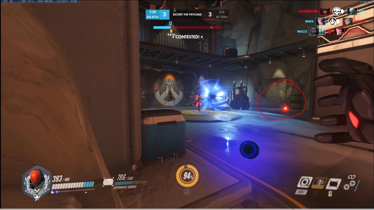 Overwatch(2)??? new character Red dot HAHA (bug report) - YouTube