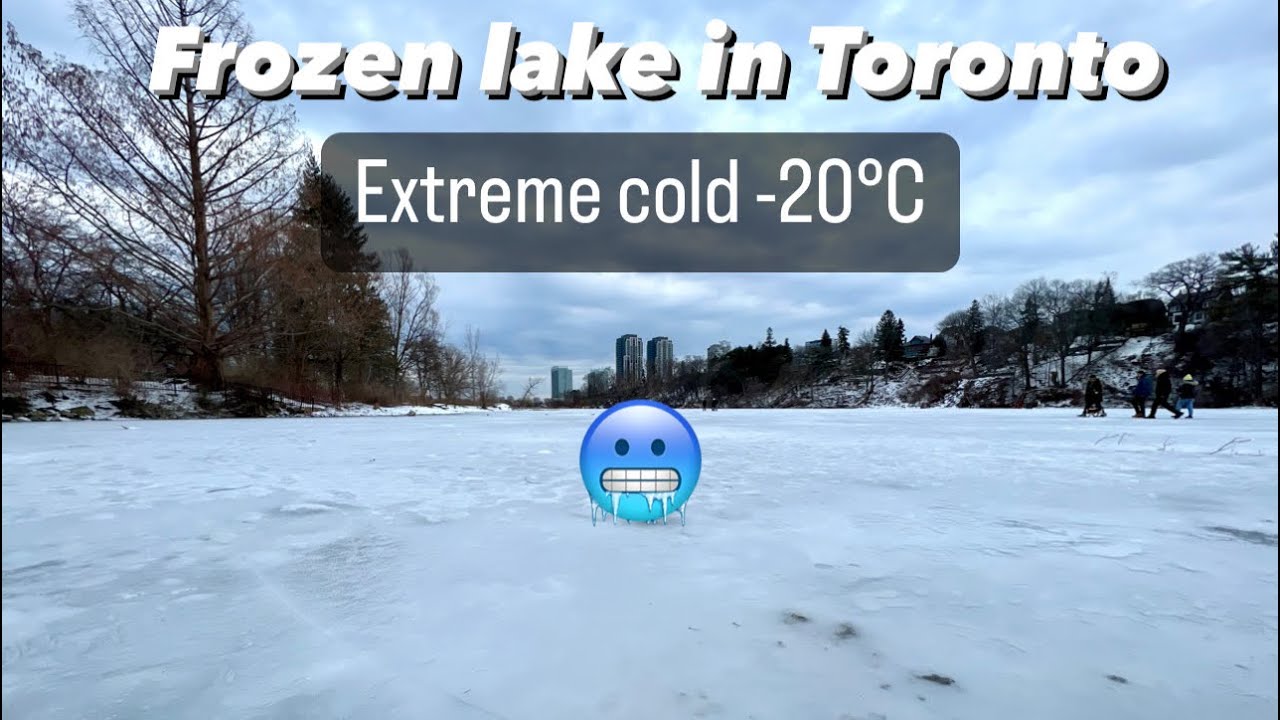 Toronto winter walk on Frozen Lake || High Park || Extreme cold - YouTube