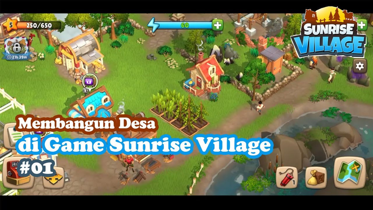 Membangun Desa di Game Sunrise Village #01 - YouTube