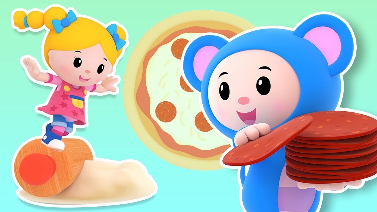 Let's Make a Pizza | Mother Goose Club Nursery Rhyme Cartoons - YouTube