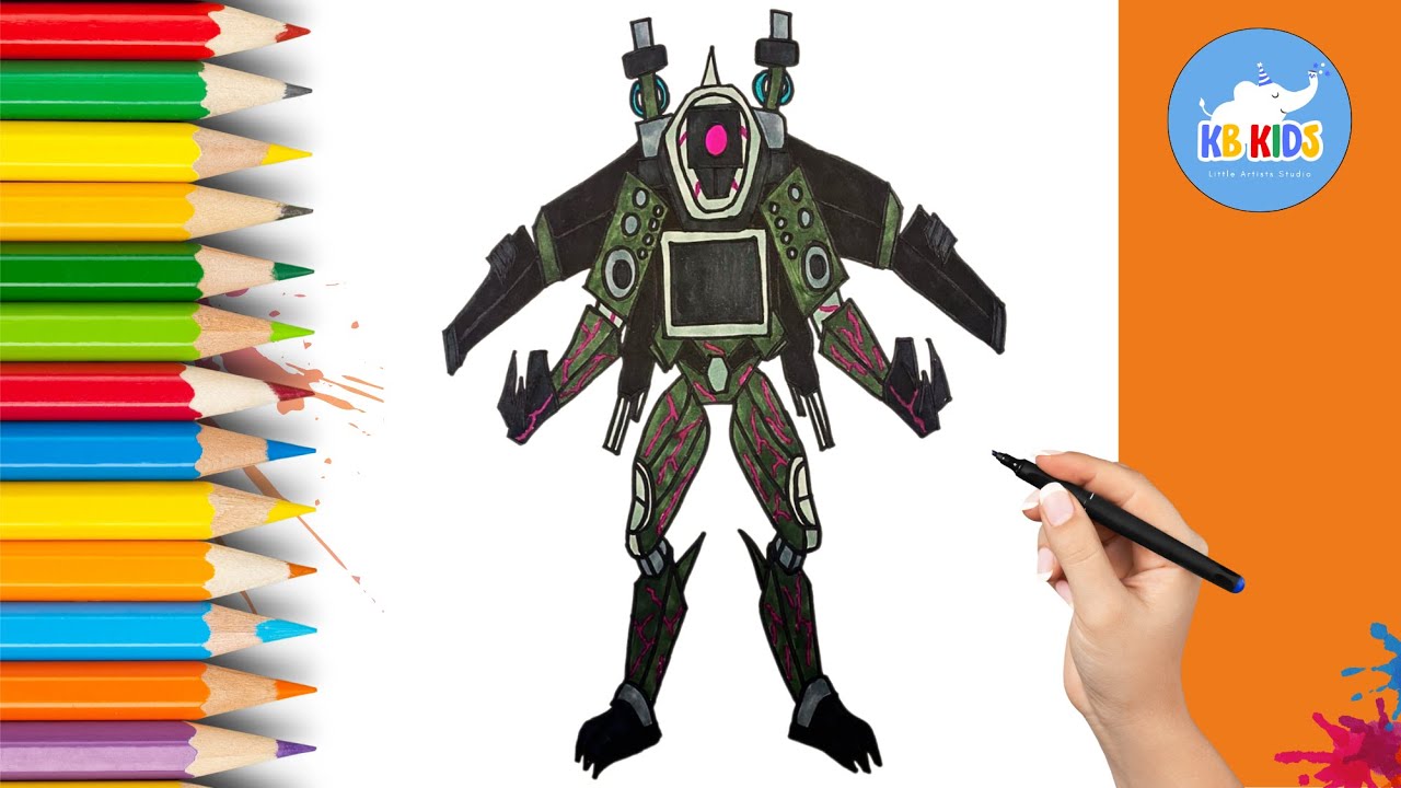 HOW TO DRAW the TRI-TITAN | Skibidi Toilet - YouTube