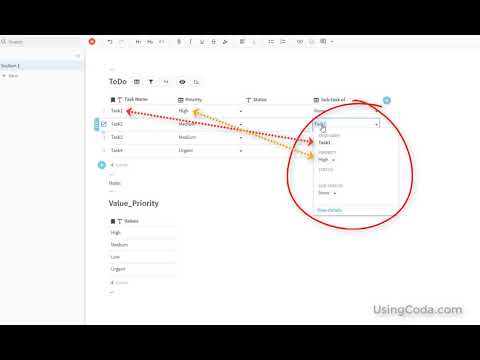 UsingCoda.com - Getting Started with Coda - Lesson 1a: Advanced Lookups ...
