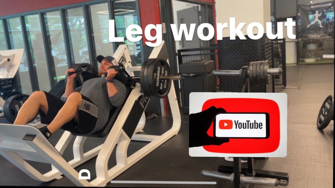 Leg workout 3 weeks out - YouTube