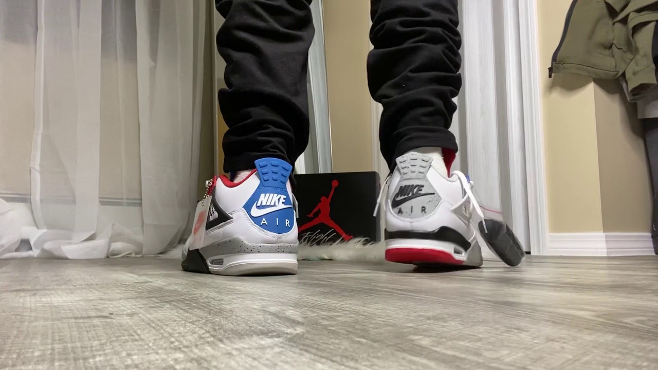 JORDAN WHAT THE 4s ON FEET - YouTube