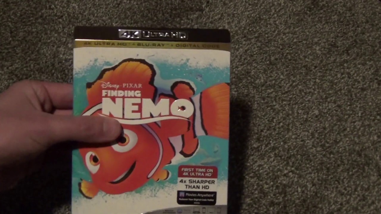Disney/Pixar's Finding Nemo 4K Ultra HD Blu-Ray Unboxing - YouTube