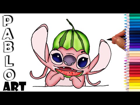How to Draw Angel from Lilo and Stitch | Learn to Draw step by step ...