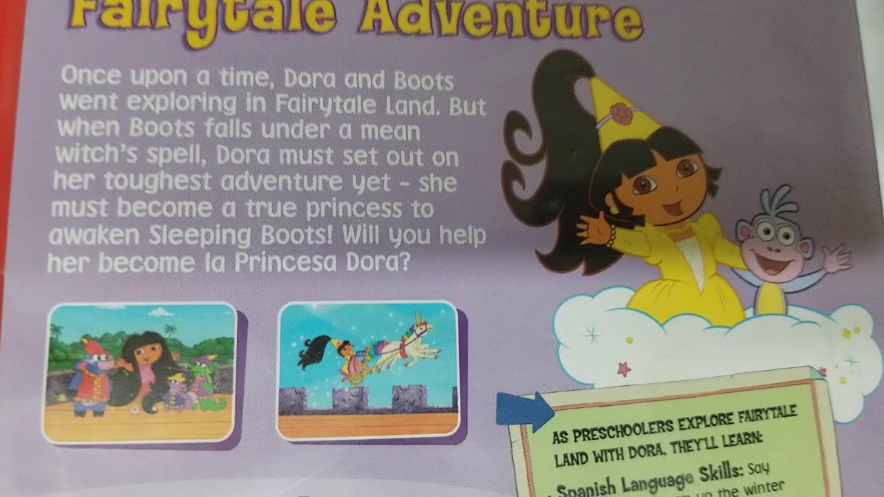 Dora the Explorer: Dora's Fairytale Adventure DVD COVER CD Artwork HD ...