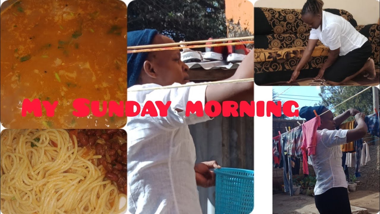 MY SUNDAY MORNING ROUTINE /CLEAN AND COOK WITH ME : - YouTube