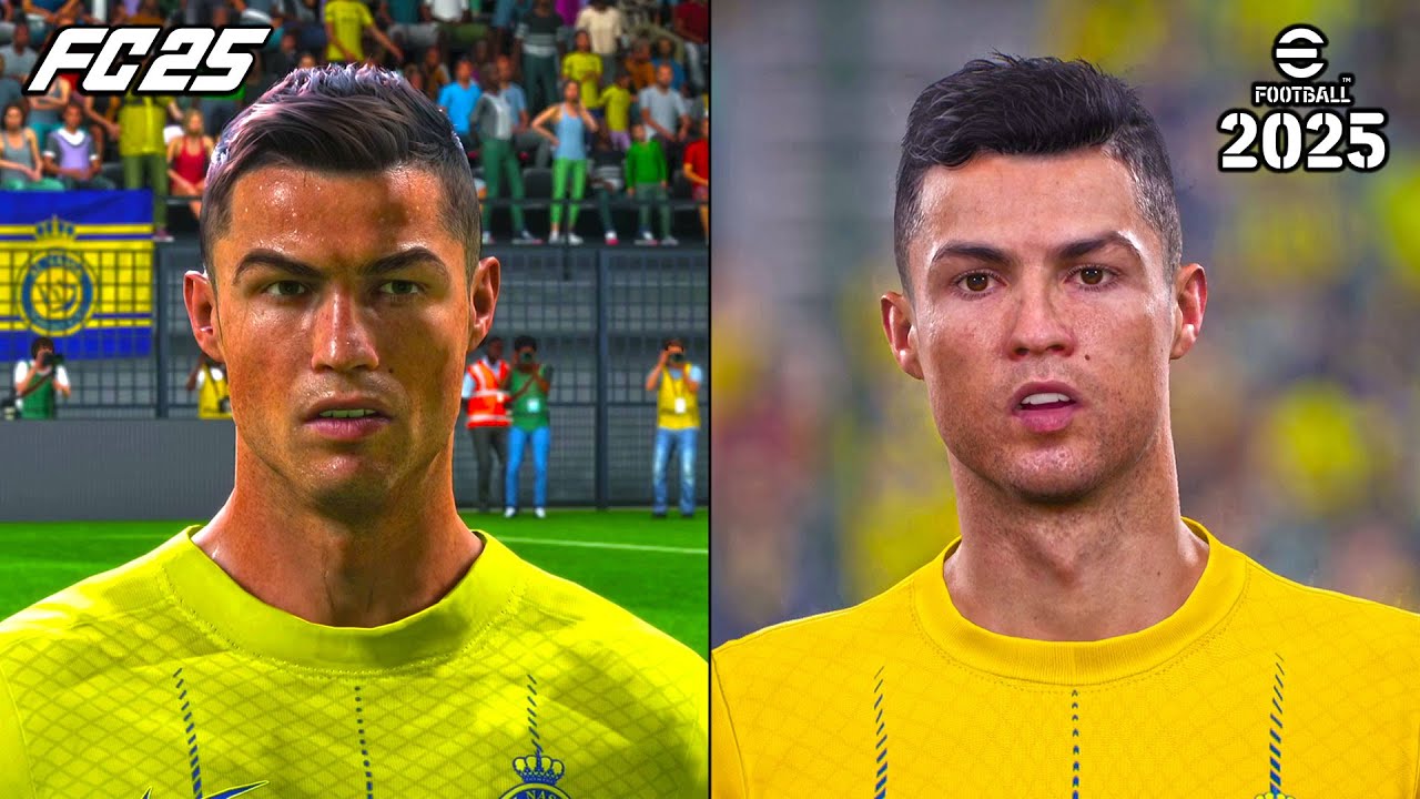 EA Sports FC 25 vs eFootball 2025 • CRISTIANO RONALDO - YouTube