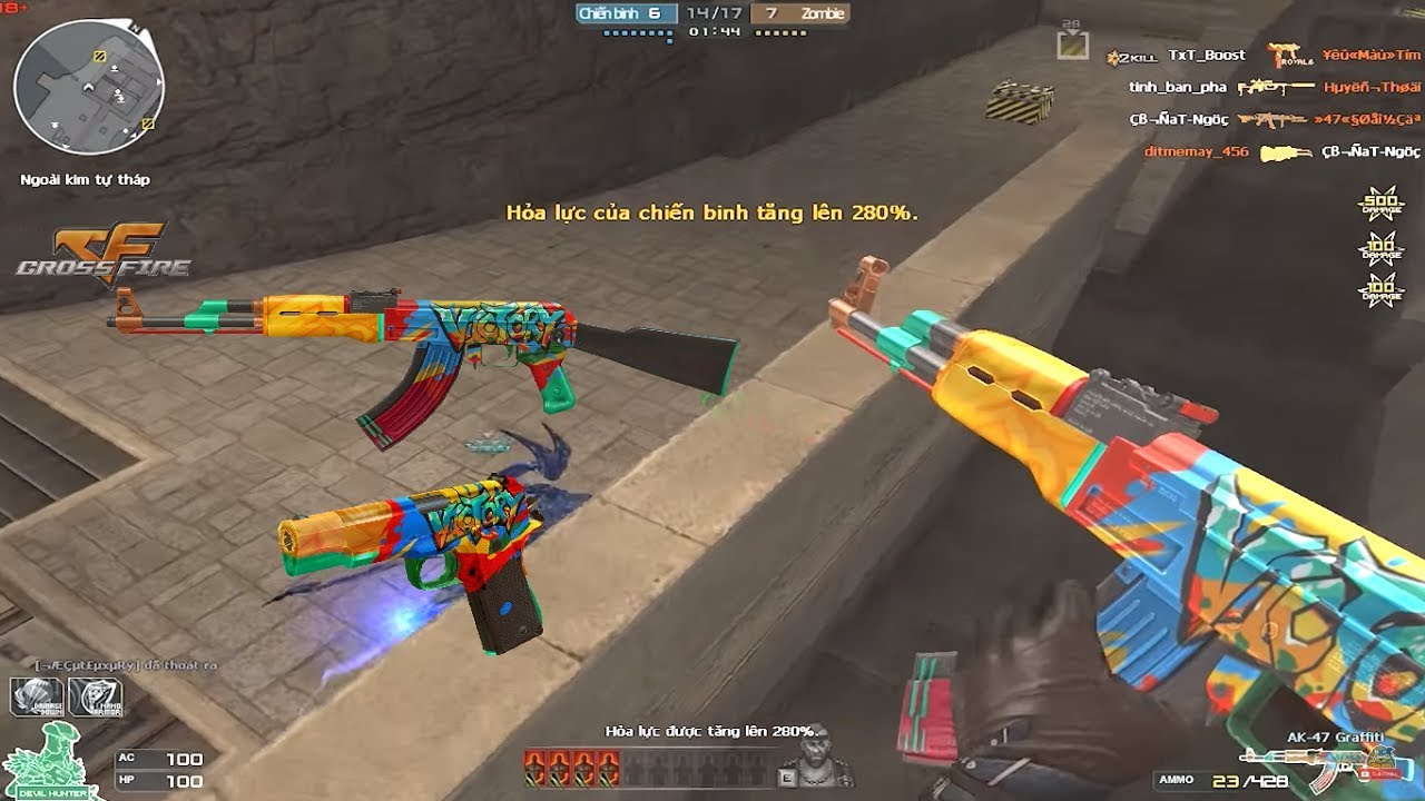 Crossfire 2.0 : Combo AK47 Graffiti + Cop357 Graffiti - Hero Mode X ...